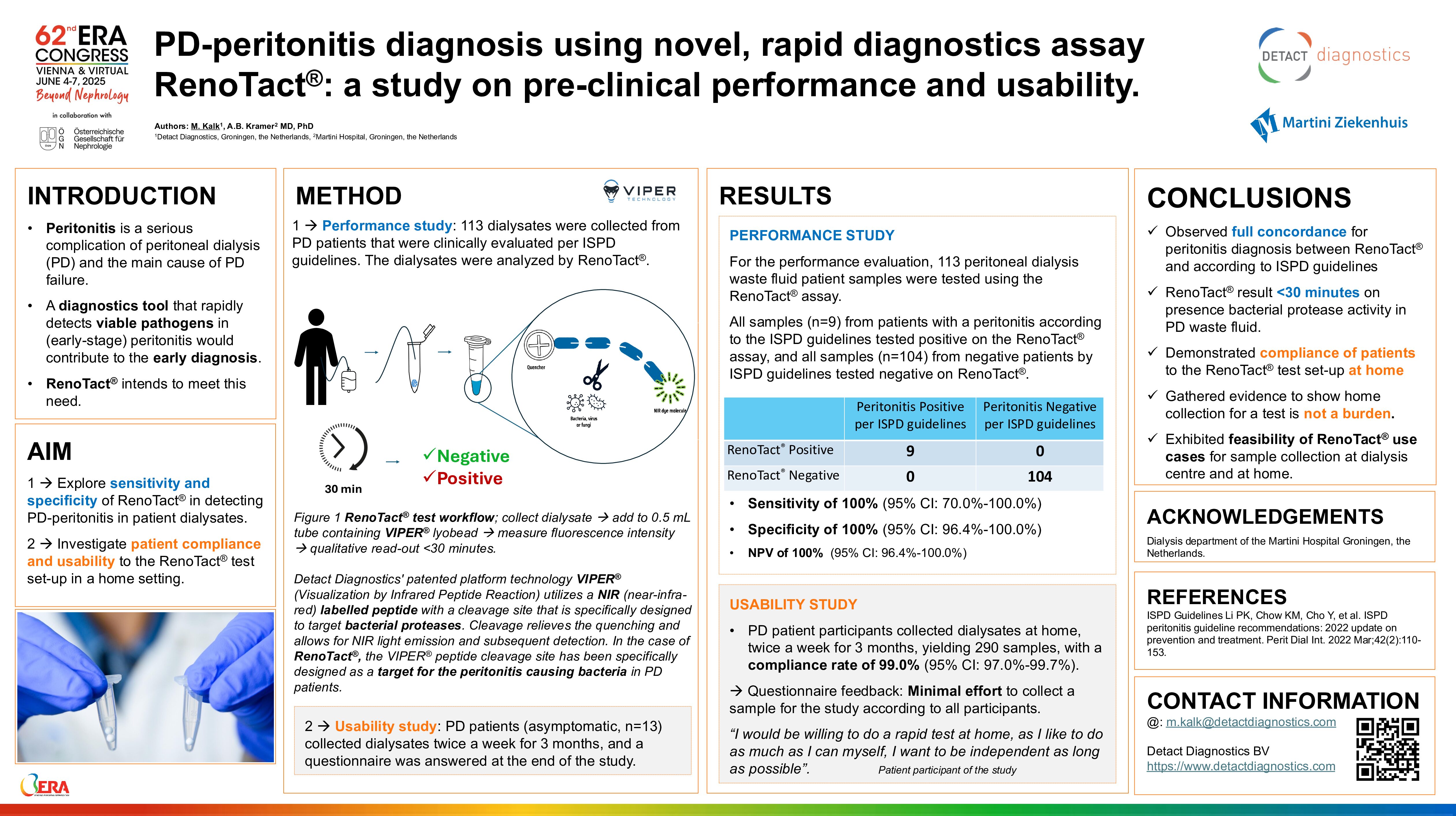 ERA Congress 2025 in Vienna - Detact Diagnostics
